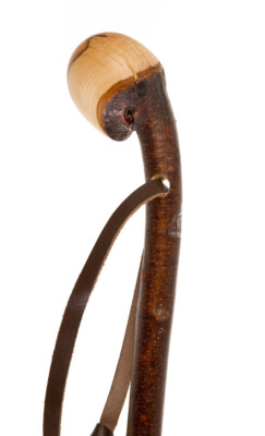 Blackthorn Knob Stick Alpine Ferrule Rustic Natural Walking Staff ...
