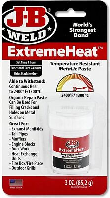 JB Weld Extreme Heat Resistant Filler Putty Paste Metal Steel Car ...