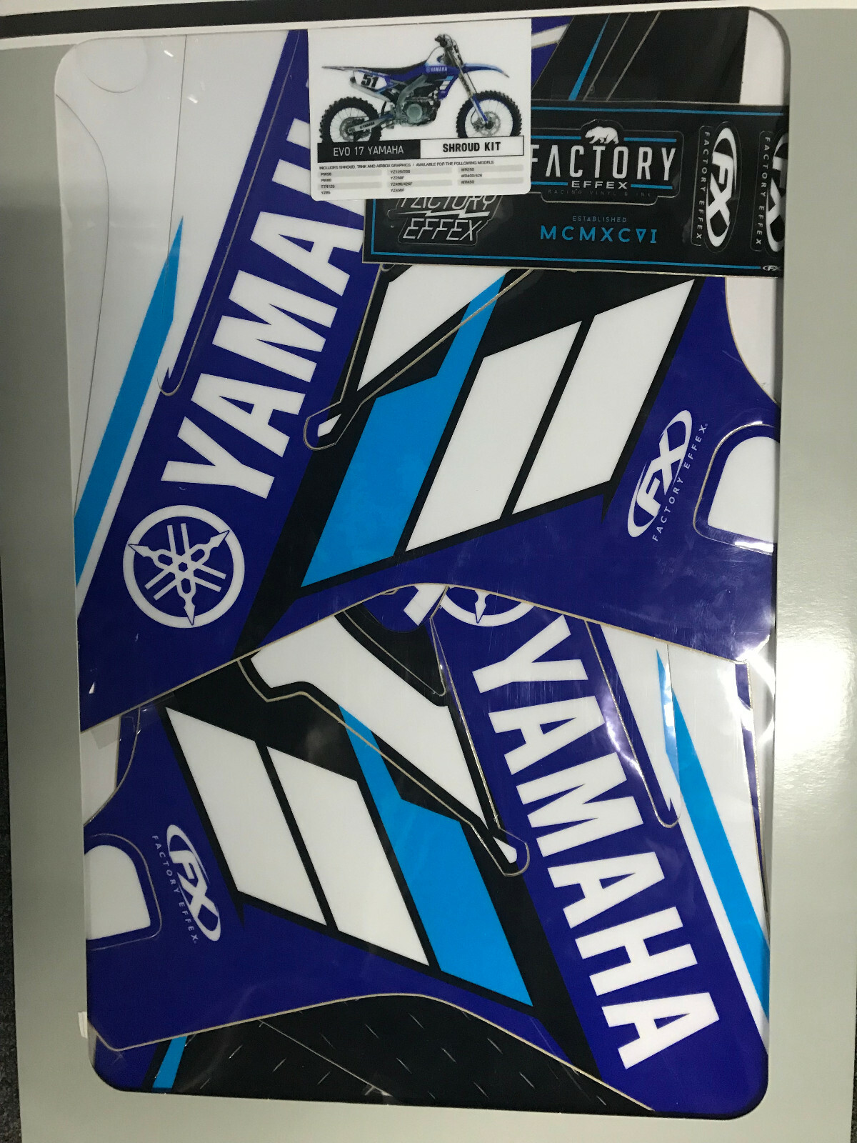 FACTORY EFFEX Sticker Kit Fit Yamaha YZ125 2015 2016 2017 2018 2019 ...