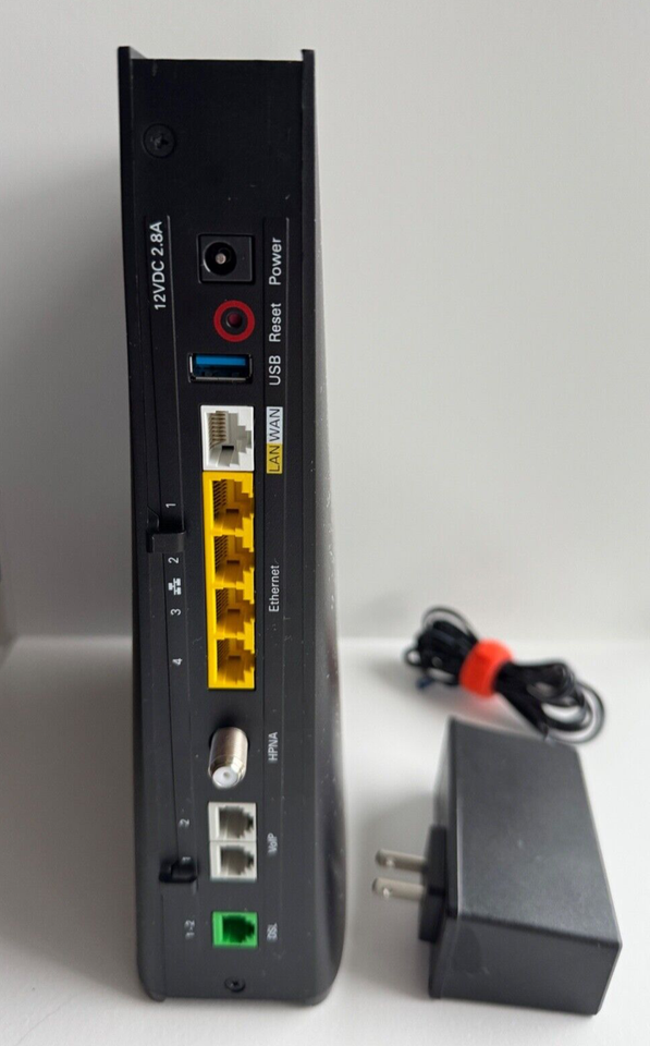 CenturyLink C2100T 4 Port Gateway Gigabit WiFi DSL Fiber Modem Router ...