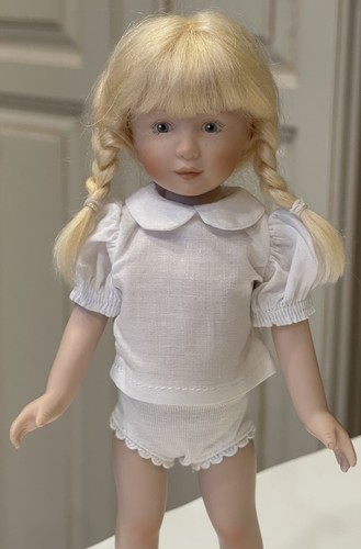 Boneka White Cotton Blouse Collar 4 8" Doll Heather Maciak Jenny ...