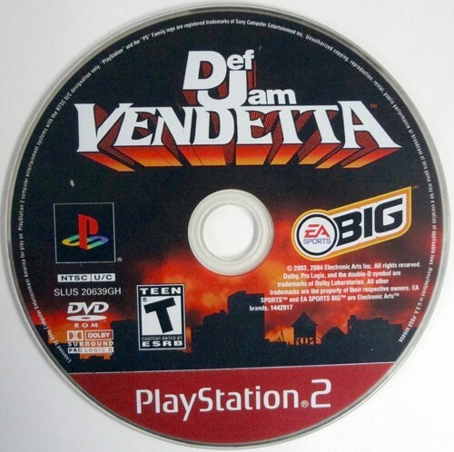 Def Jam Vendetta Sony PlayStation 2 Video Game Red Label Greatest Hits ...