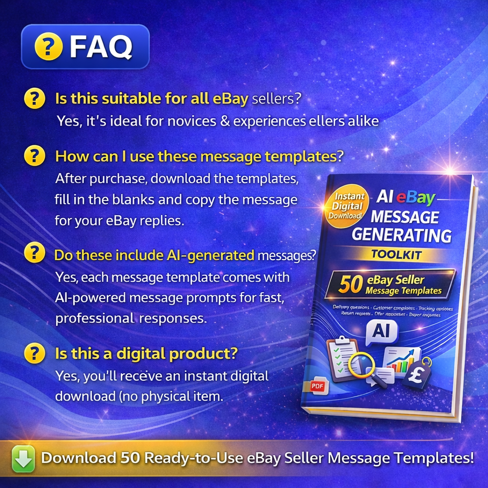 50 eBay Seller Message Templates – Copy & Paste Replies for Buyers ...