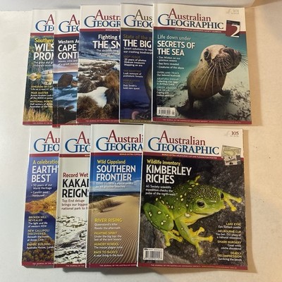 9 Lot Australian Geographic Magazines 2010-2011 Issues 97-105 | eBay ...