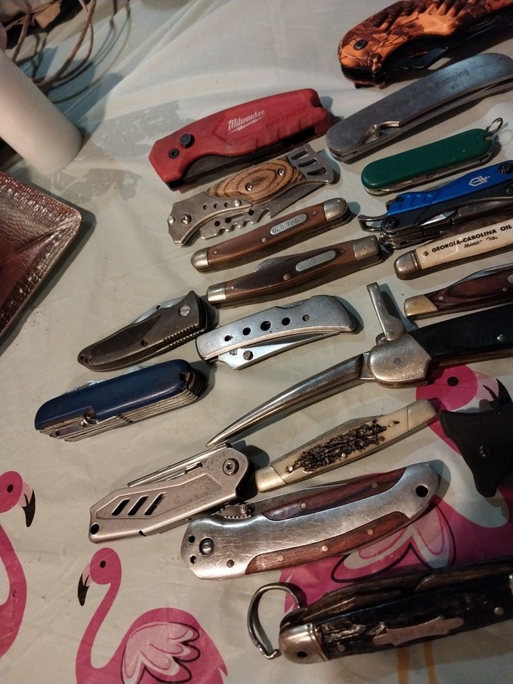 Lot Of 25 Old Vintage Pocket Knives Buck Gerber Old Timer Knife | eBay