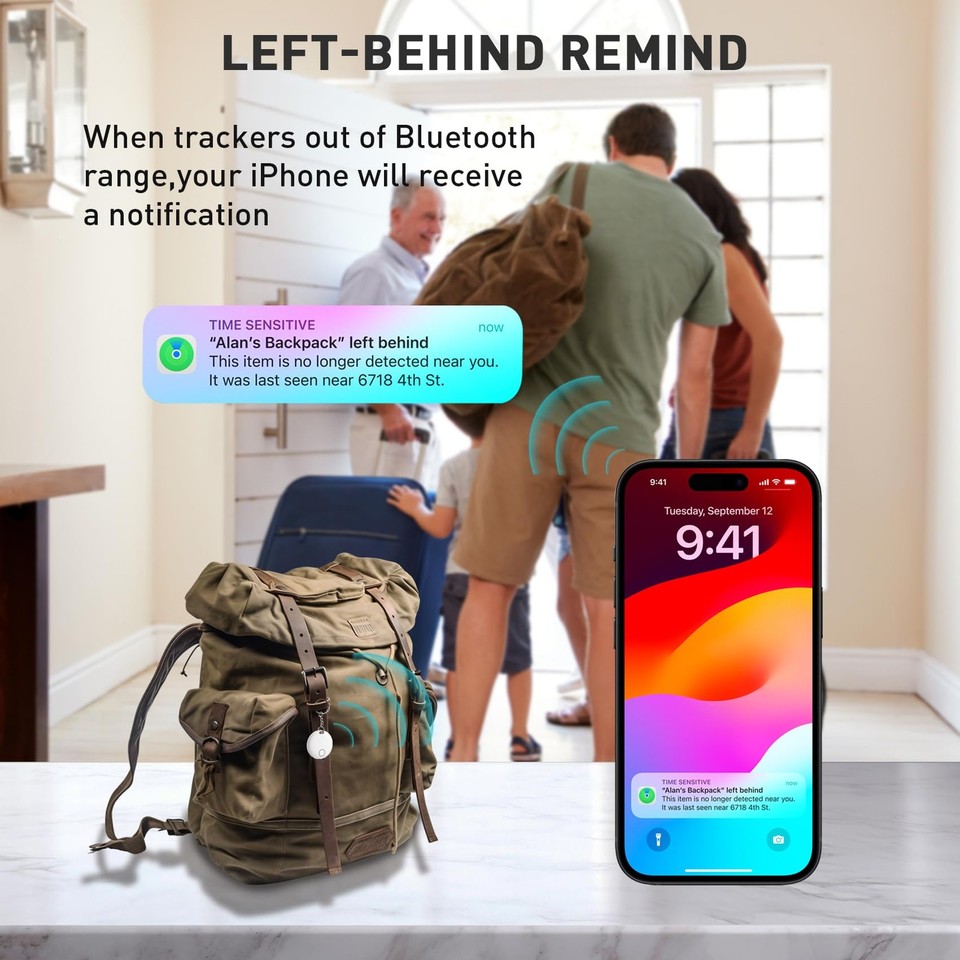Air Tracker Tags-4 Pack [Apple MFi Certified] (iOS Only), Smart ...