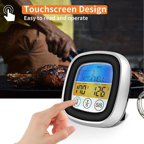 UK Digital Food Thermometer Probe Cooking Meat Kitchen Temperature BBQ ...