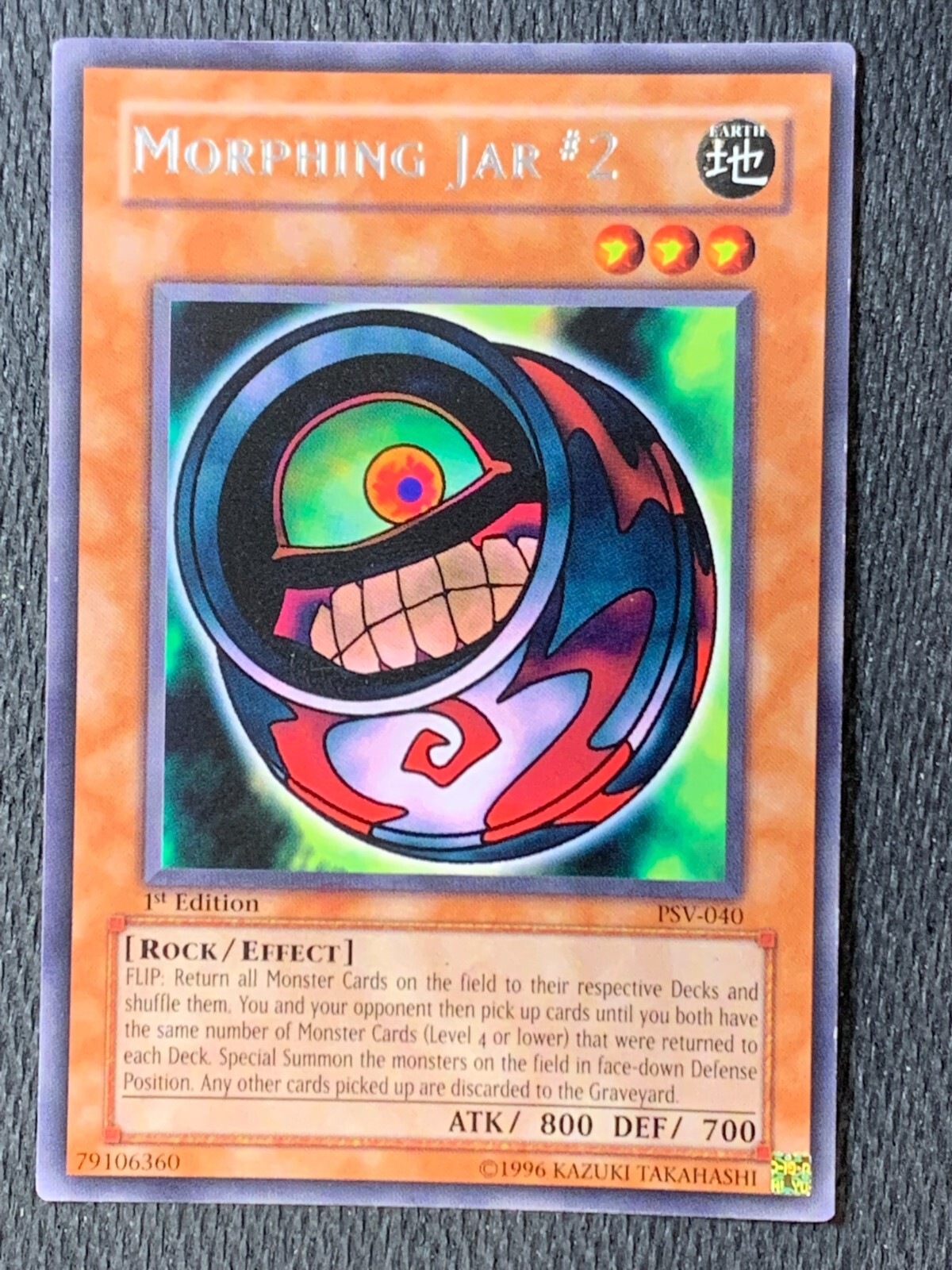 YuGiOh! Rare - Morphing Jar #2 - PSV-040 - 1st Edition - Lightly Played ...