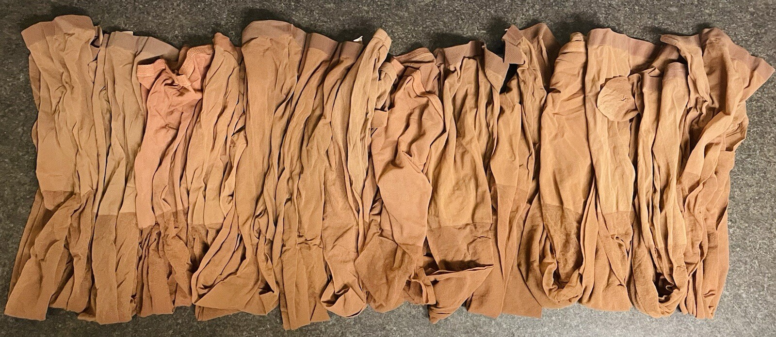 Lot of 14 Pantyhose Nylon Stockings Hosiery Silky Beige Suntan Women's ...