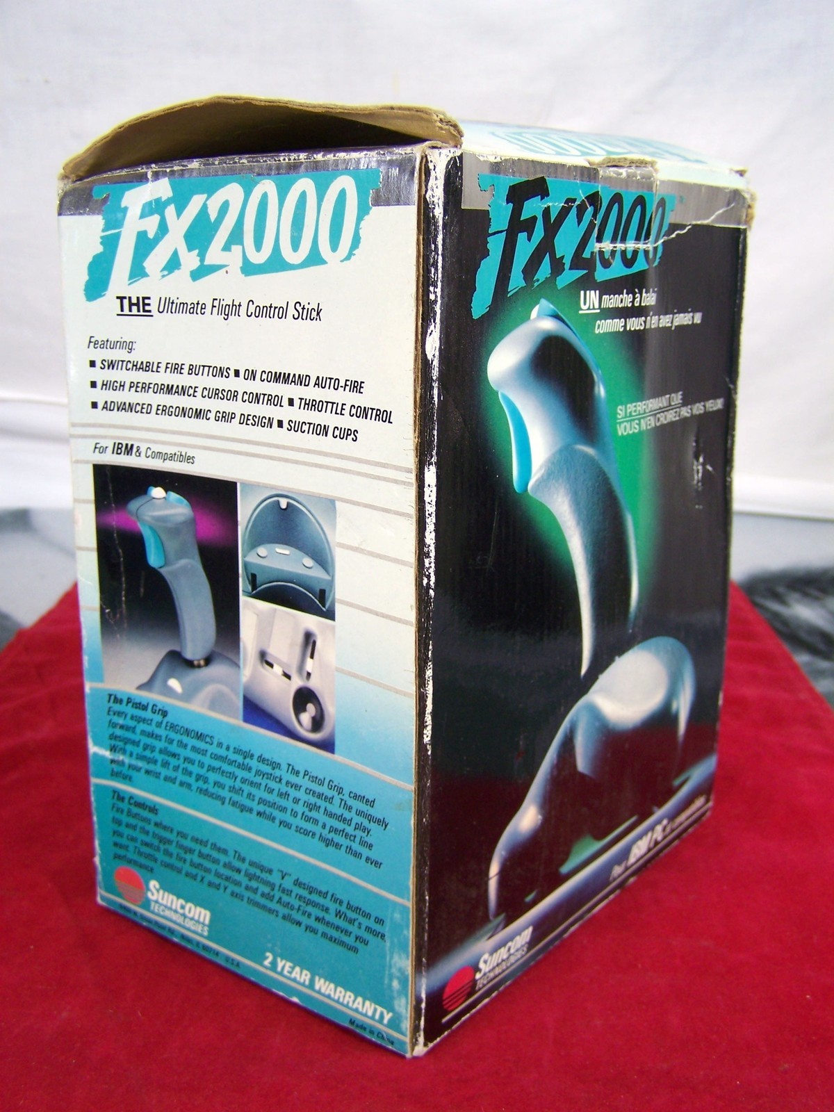 FX2000 THE ULTIMATE FLIGHT CONTROL STICK SUNCOM TECHNOLOGIES FOR IBM ...