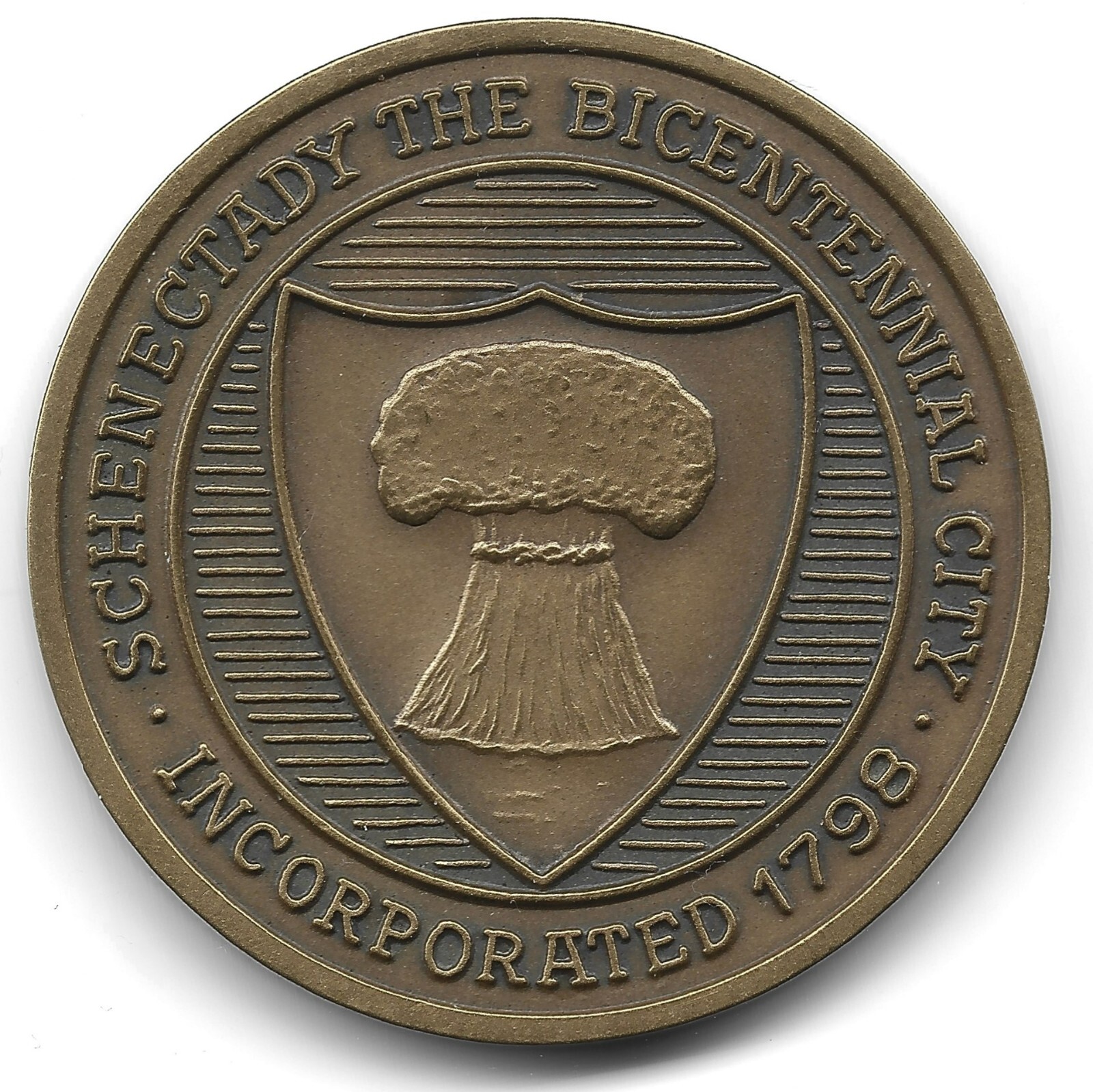 SCHENECTADY New York NY Bicentennial City 1976 Bronze MEDALLIC ART ...