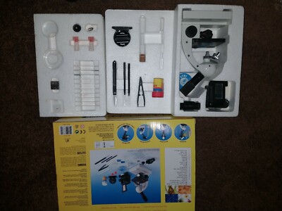 Science Tech Microscope Lab Max 100x-900x Zoom Age 10 and up. Complete ...