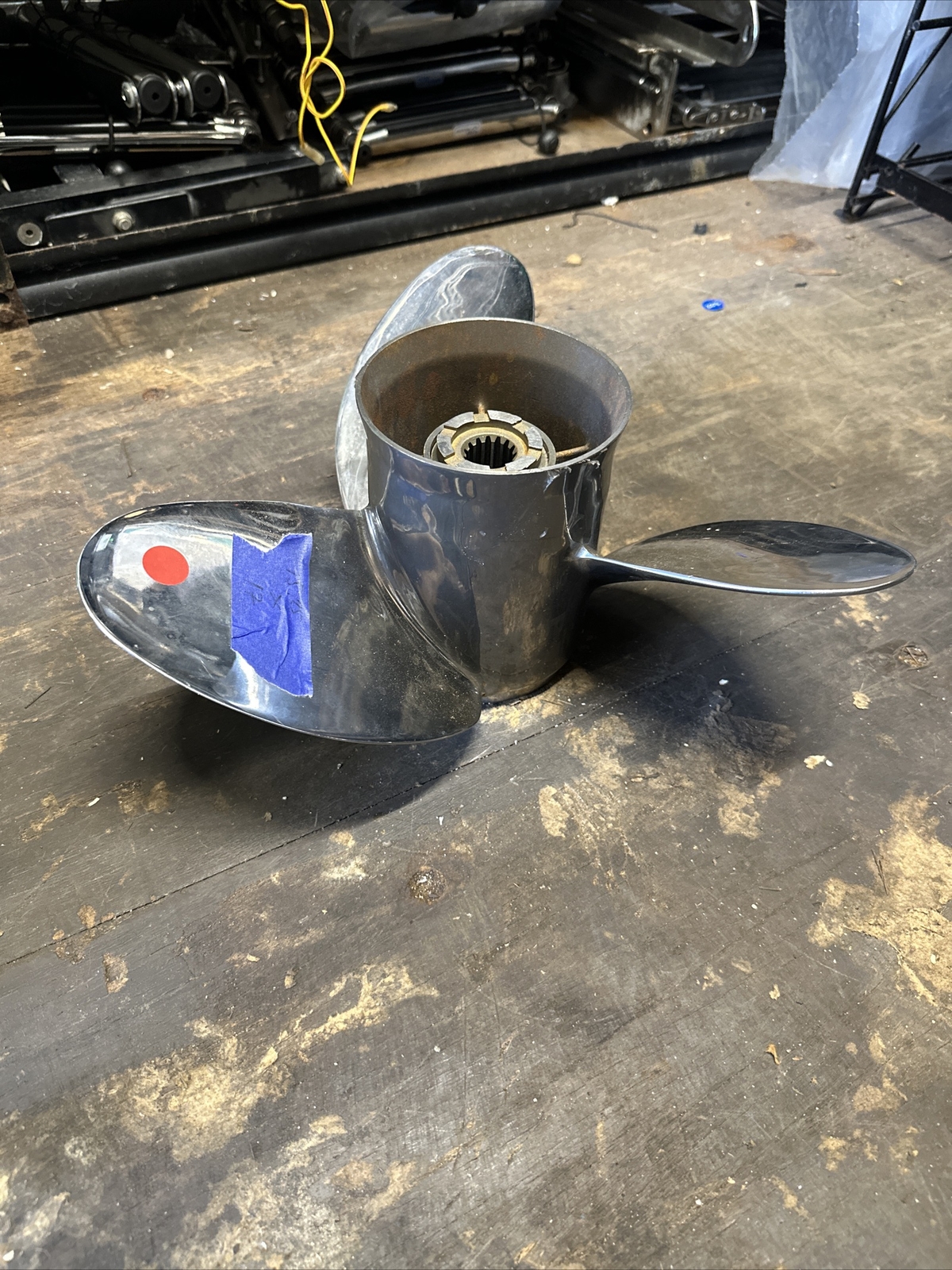 Yamaha PowerTech Stainless Steel Propeller 318-688-1970 15 Pitch Marine ...