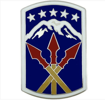 GENUINE U.S. ARMY COMBAT SERVICE IDENTIFICATION BADGE (CSIB): 593RD ...