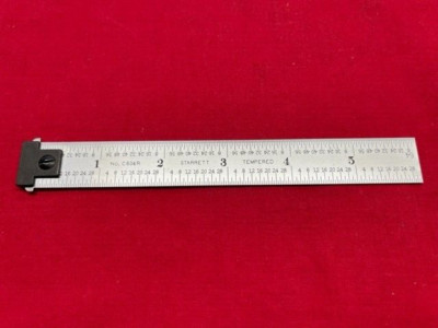 Starrett CD604R-6 Spring-Tempered Steel Rule with Inch Graduations ...