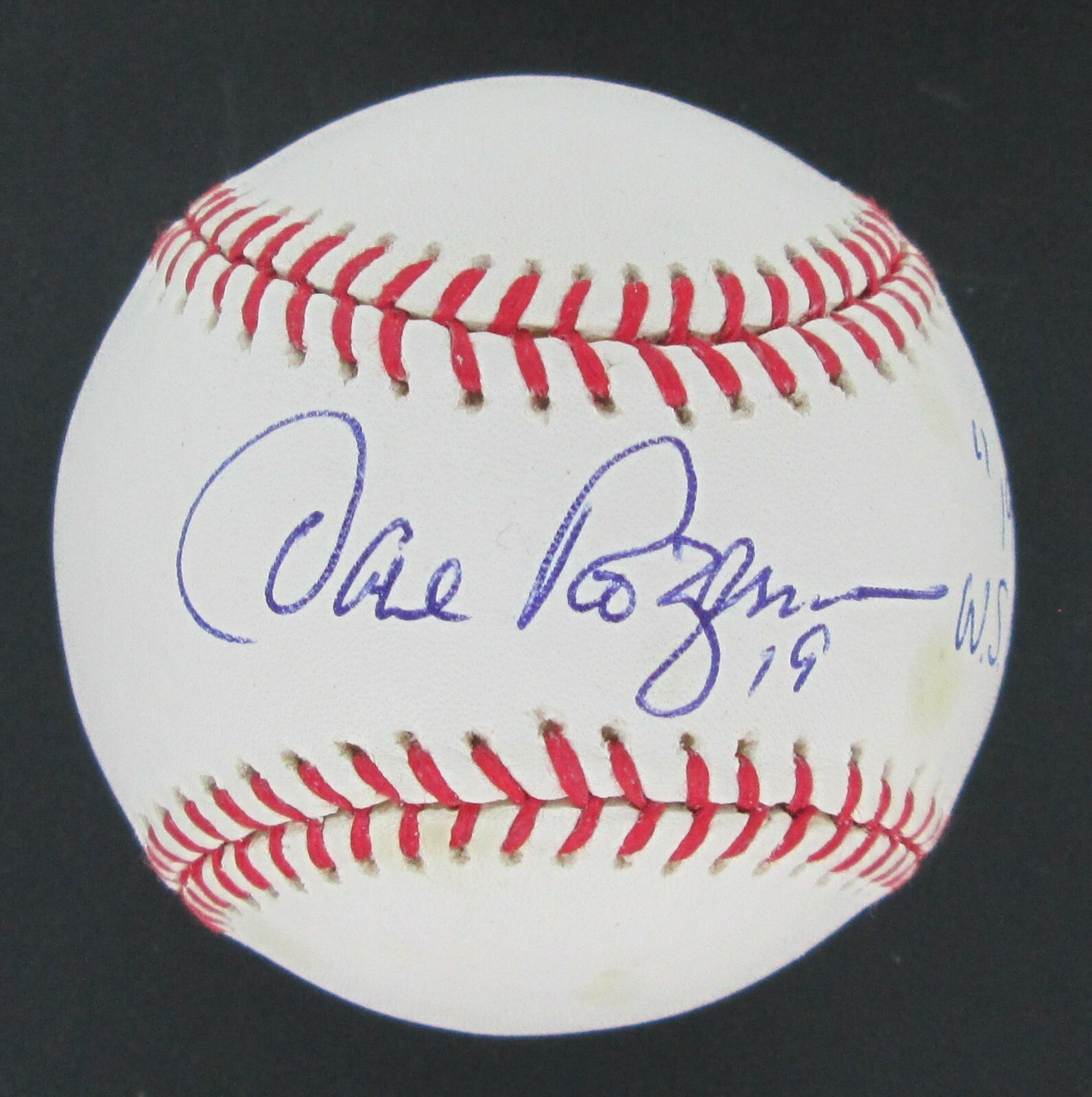 Dave Rozema Signed Autographed OML Baseball 1984 Detroit Tigers CHAMPS ...