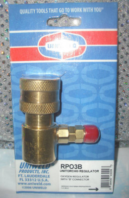 Regulator, Oxygen, UNIWELD, "Made for the Disposable Cans", RPO3B | eBay