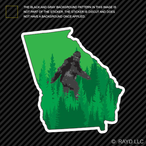 Georgia State Bigfoot Sticker Premium Vinyl big foot sasquatch yeti GA ...