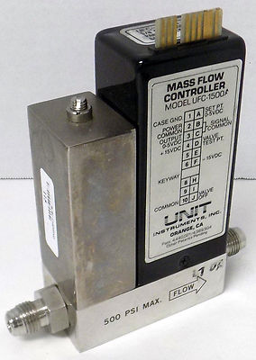 UNIT INSTRUMENTS MODEL UFC-1500A 500 PSI MAX MASS FLOW CONTROLLER UNIT ...