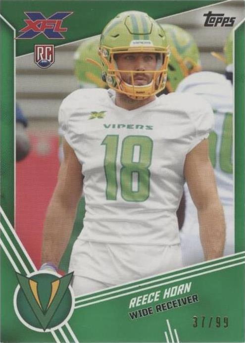 2020 Topps XFL - Reece Horn #87 Green /99 (RC) for sale online | eBay