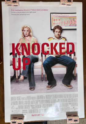 ROLLED KNOCKED UP 2007 MOVIE POSTER 27x41 KATHERINE HEIGL SETH ROGEN ...