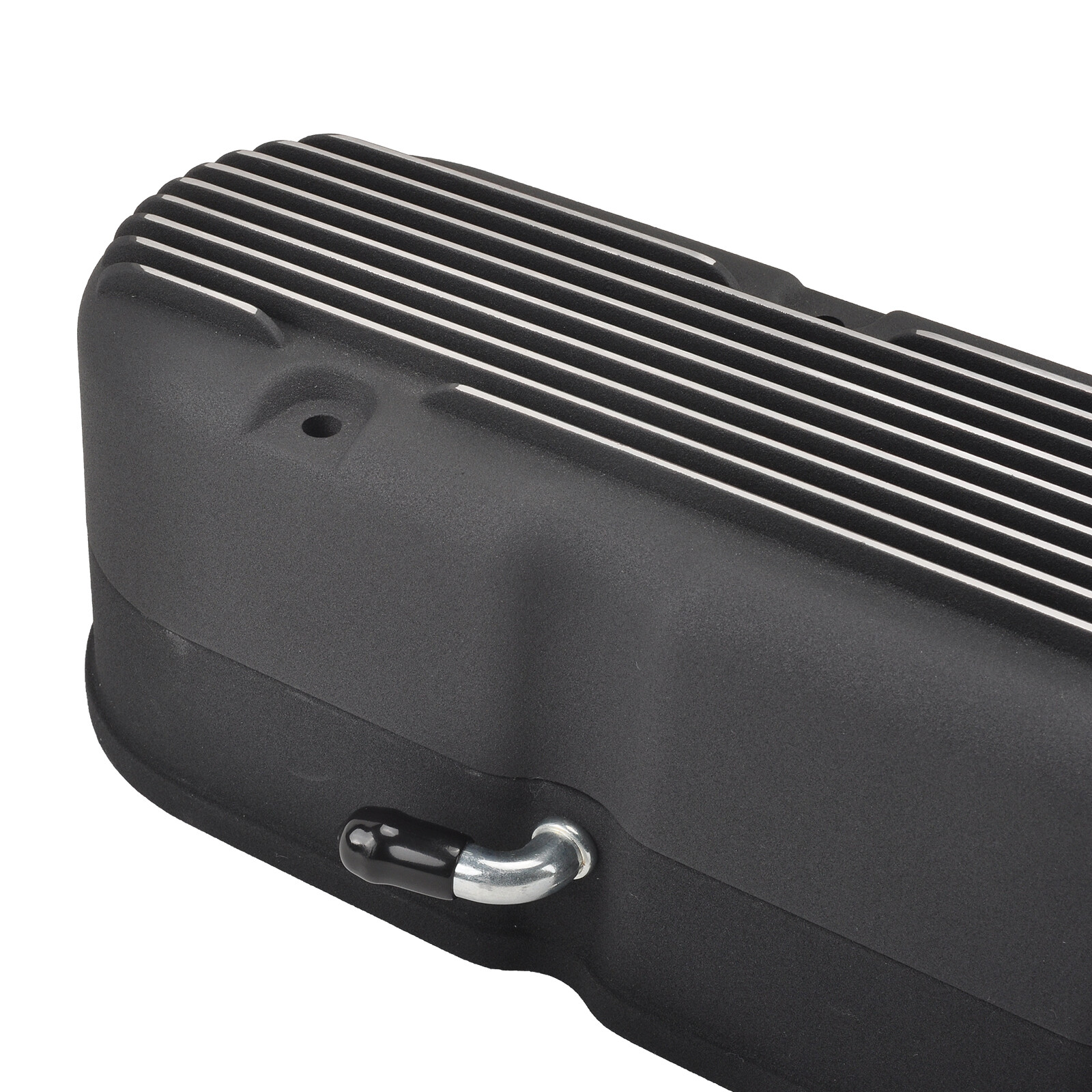 2pc Aluminum Valve Cover for Chevy LS Engines Finned Vintage Hidden ...