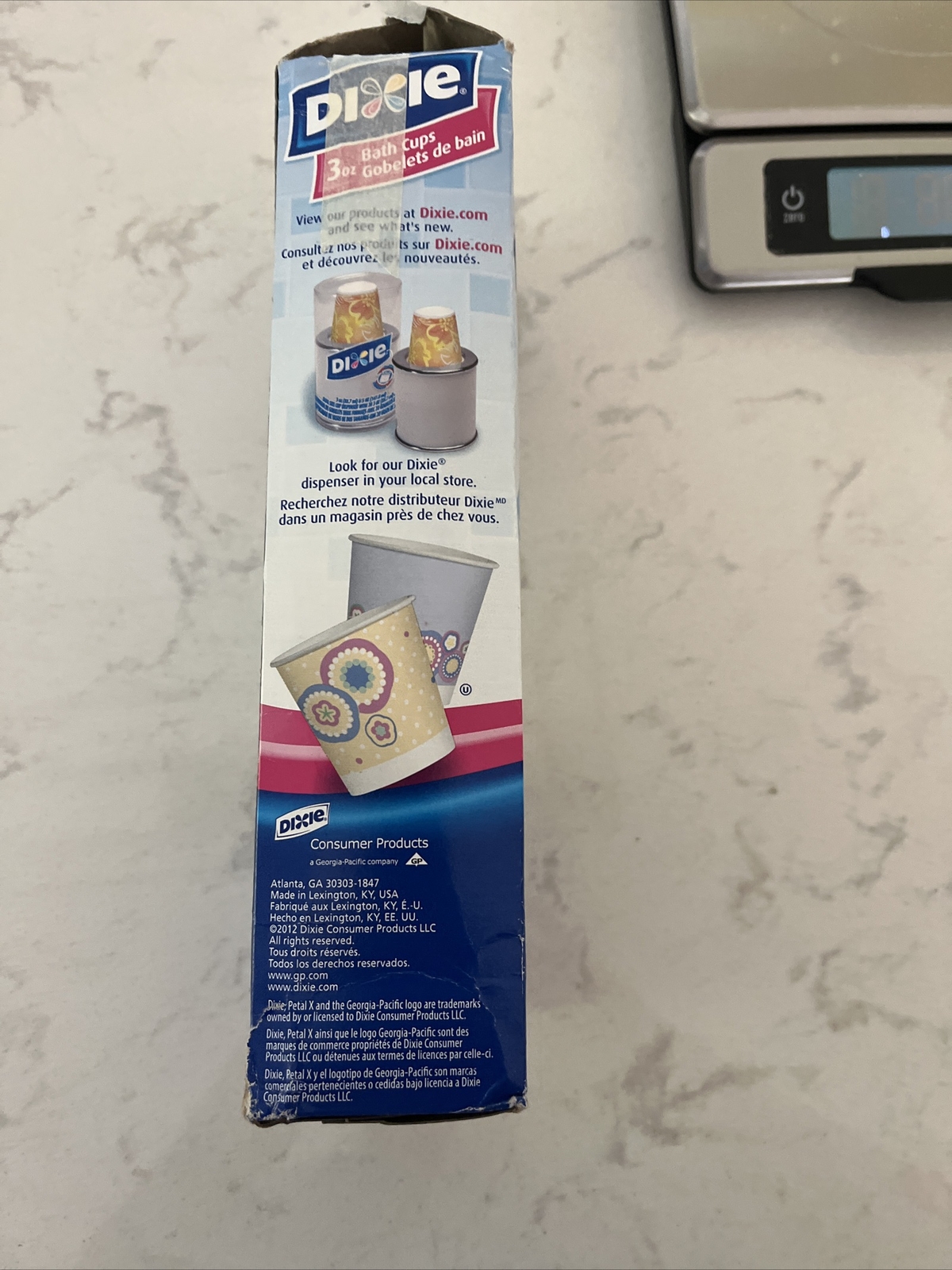 Dixie Disposable Paper Bath Cups 3 Oz OPEN BOX —only 100 — box in poor ...