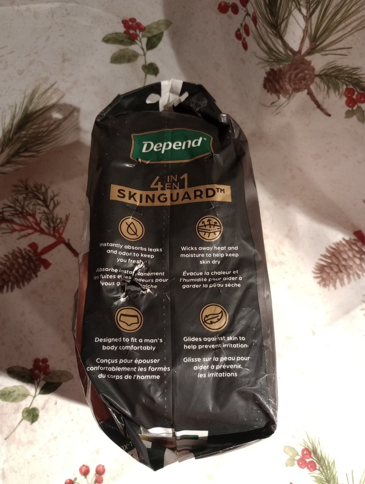 Depends Real Fit Incontinence Underwear for Men,L/XL, Grey, 12 Count ...