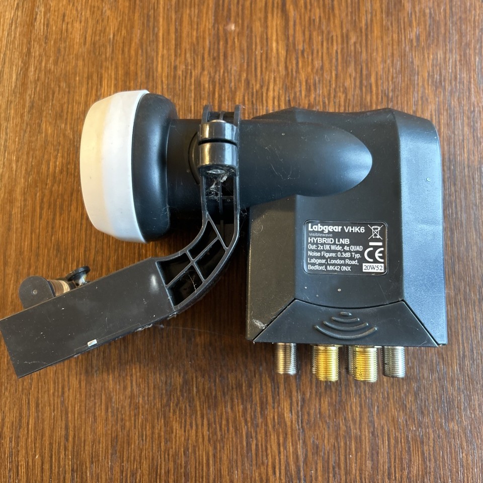 Labgear Hybrid LNB 6 Output Hybrid LNB 2 x Wideband 4 x Quad for Sky Q ...