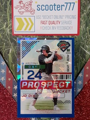 2024 Panini PROSPECT EDITION~#123⭐JD DIX⭐《Halo BLUE ICE Prizm》#/299~D ...