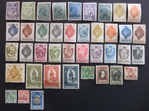 Early Liechtenstein Stamp Lot of 52, MLH & Used 1912 - 1925 | eBay