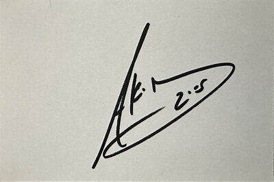 Akon Signed index card 2005 | eBay UK