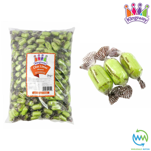 CHOCOLATE LIMES Old Fashioned Kingsway INDIVIDUAL Wrapped Lime SWEETS ...