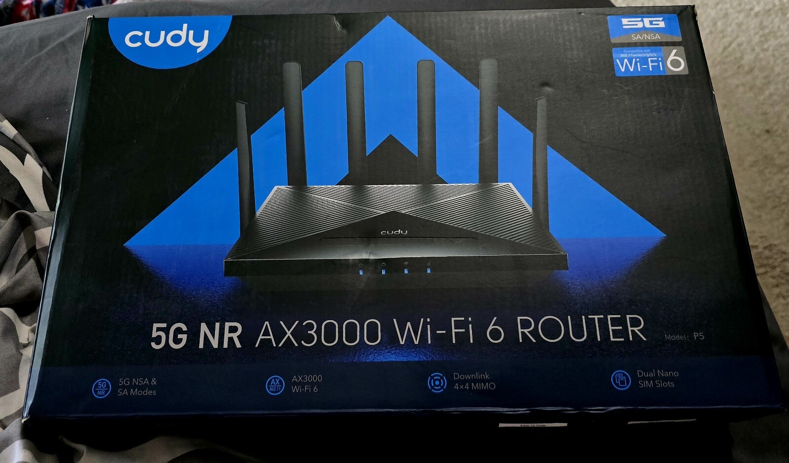 Cudy 5G NR AX3000 Wi-Fi 6 Router - Model P5 | eBay