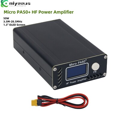 Hamgeek Micro PA50+ (PA50 Plus) 50W 3.5MHz-28.5MHz Power Amplifier 1.3 ...