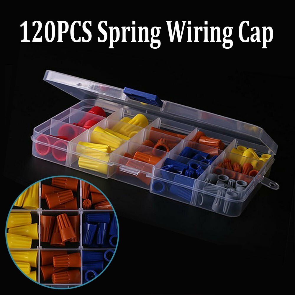 AU PVC On Terminals Cap Wire Connectors Kit 102pcs with Cone Shaped ...