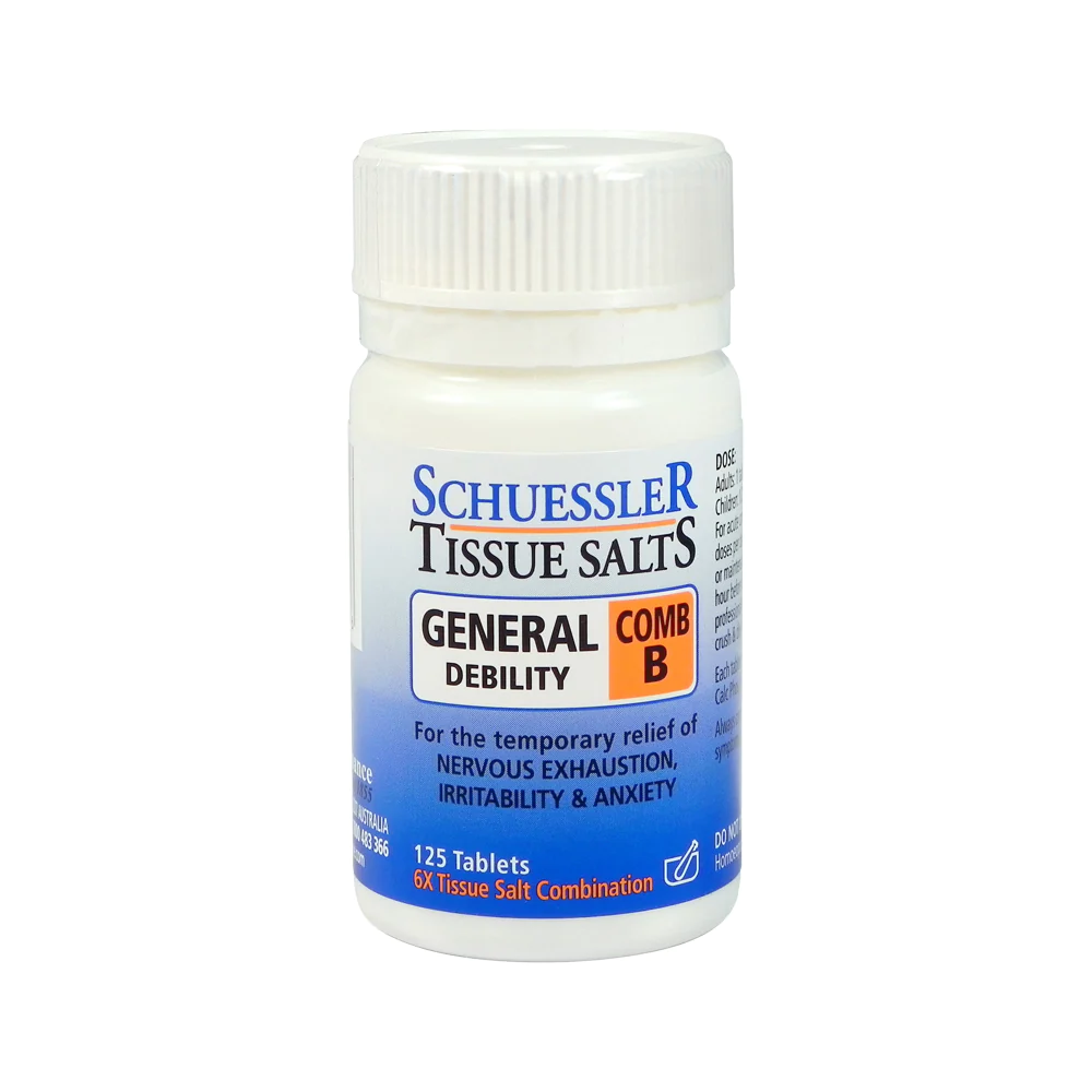 Martin & Pleasance Schuessler Tissue Salts Comb B (General Debility ...