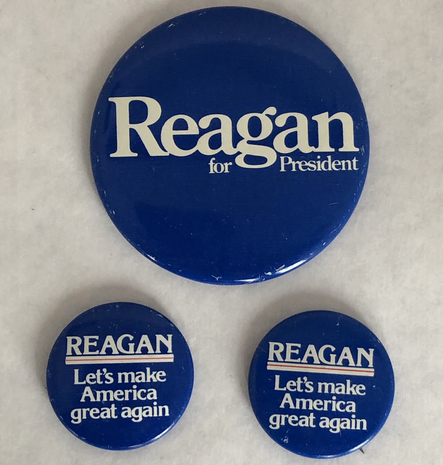 Vintage Lot Of 3 “Reagan For President” Political Campaign Pins Great ...