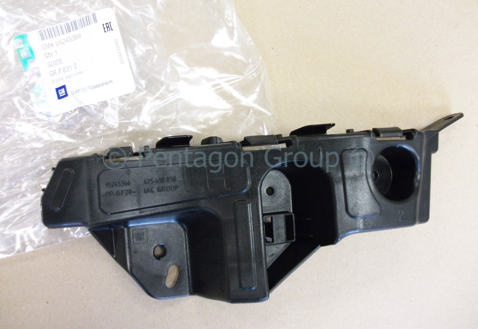 New Genuine Vauxhall Mokka LH Front Bumper Guide Mounting Bracket ...