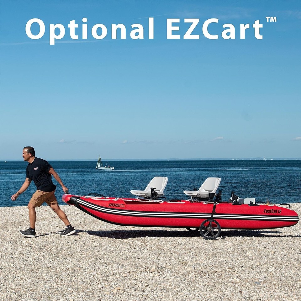 Sea Eagle FastCat Catamaran 2-4 Person Inflatable Boat | Self-Bailing ...