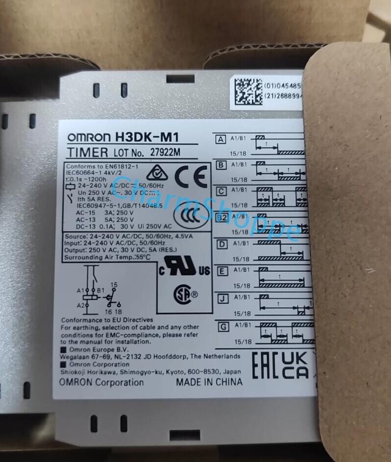 Original In Box Free Shipping H3DKM1 24-240VAC/DC Omron H3DK-M1 Timer ...