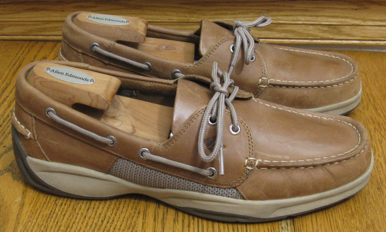 SPERRY TOP-SIDER "Intrepid" brown leather 2-Eye DRIVING / BOAT SHOES sz ...