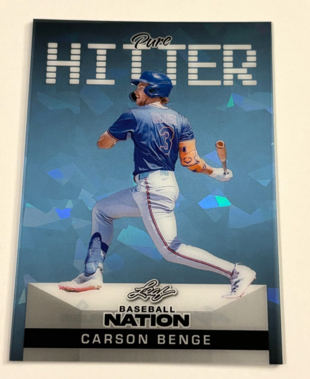 Carson Benge 2025 Leaf Baseball Nation #PB-4 Pure Hitter Base ...