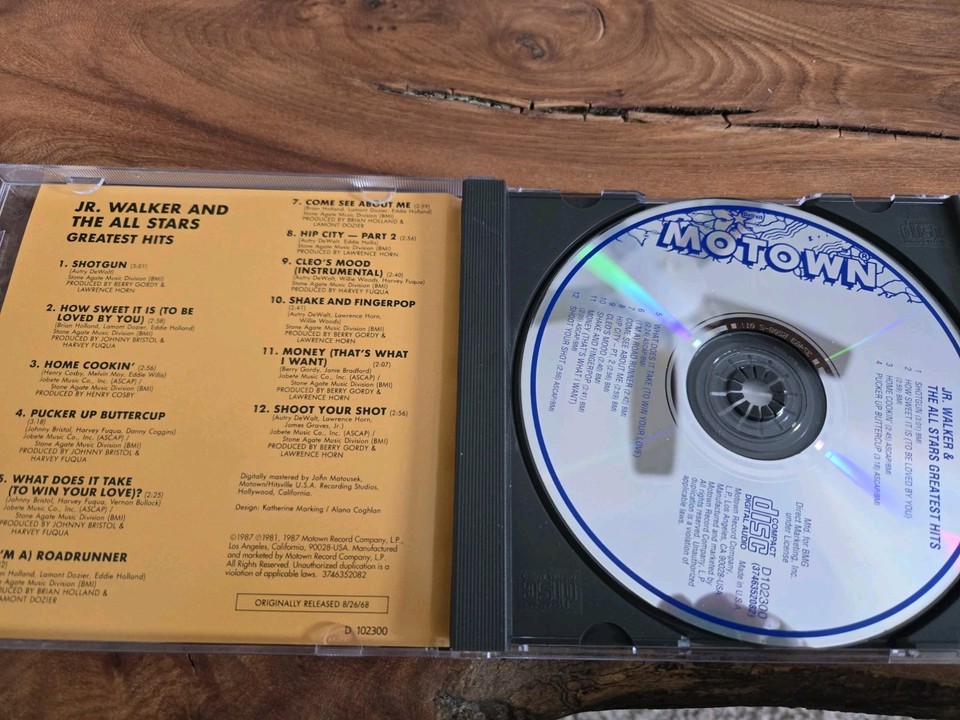 Jr. Walker & The All Stars - Greatest Hits (CD, 1987, Motown Records ...
