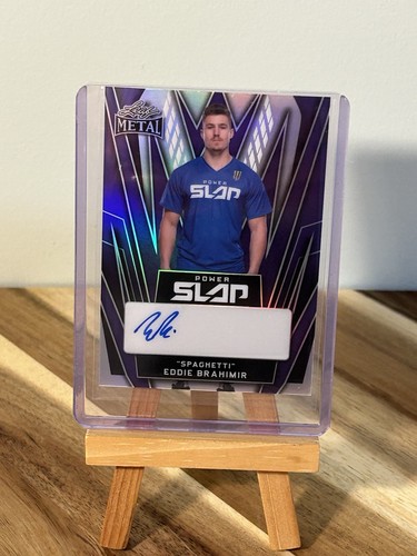 2025 Leaf Metal Power Slap Base Auto Purple #BA-EB1 Eddie Brahimir 11/ ...