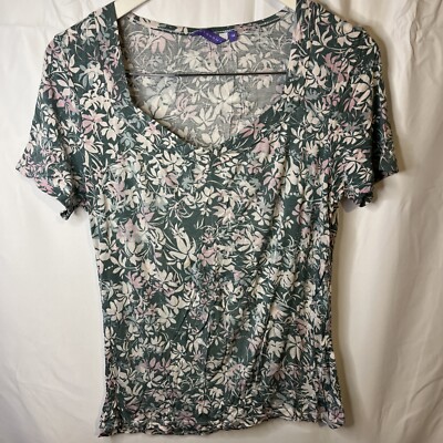 Autonomy Ladies Green Short Sleeve Top Size 14 | eBay UK