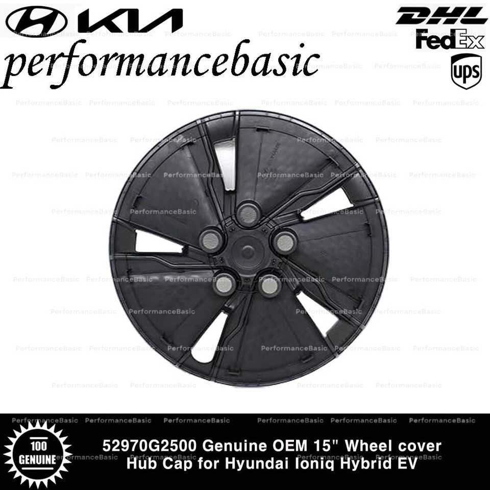 52970G2500 Genuine OEM 15" Wheel cover Hub Cap for Hyundai Ioniq Hybrid ...