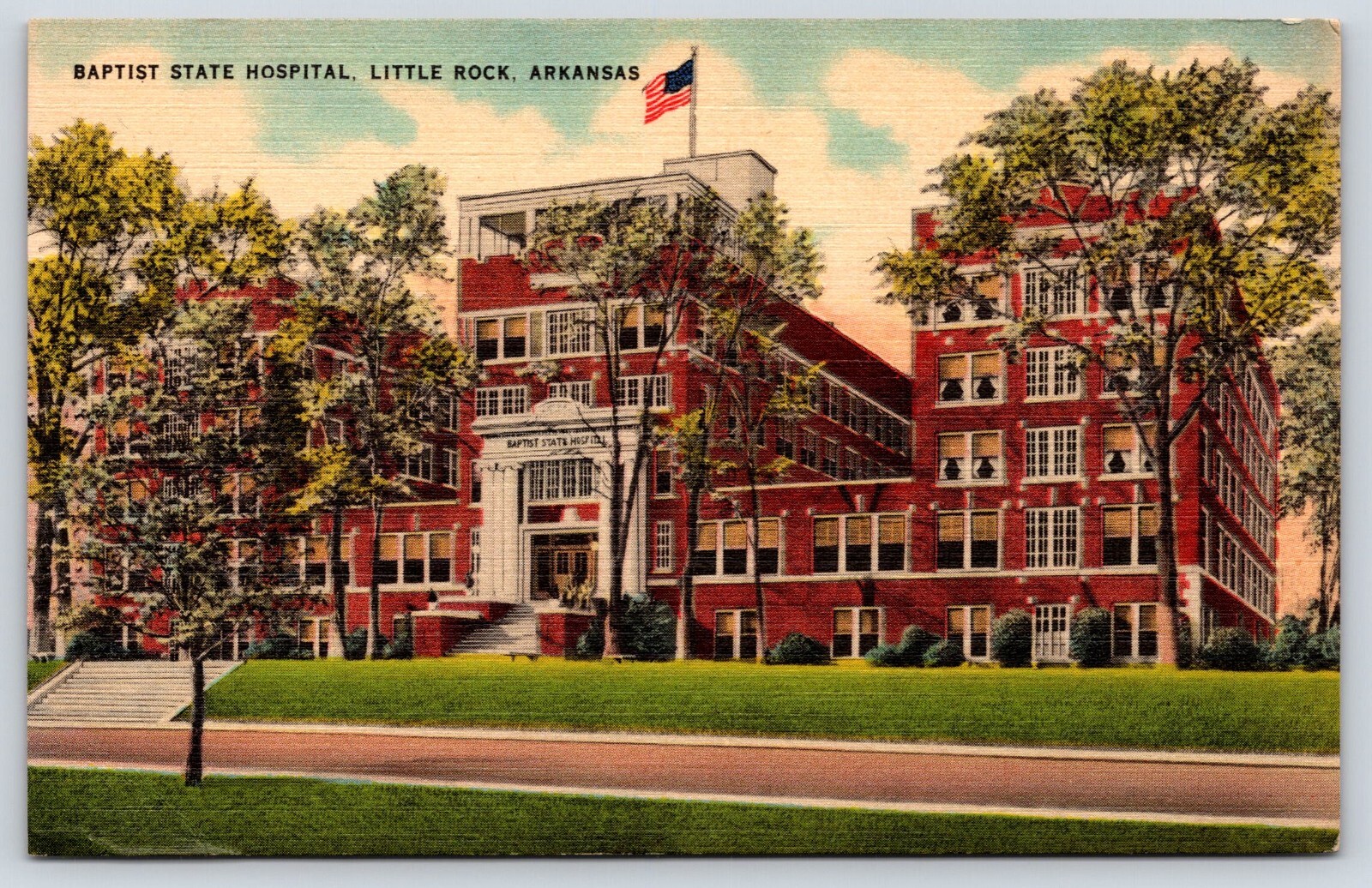 Vintage Postcard Baptist State Hospital Little Rock Arkansas | eBay