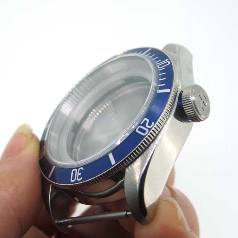 41mm Parnis Sapphire Crystal Watch Case Wristwatch Case for Miyota 8215 ...