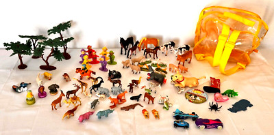 Childs Clear Backpack of Toys Lot of 56 pcs-Trees,Windup,Hotwheel ...